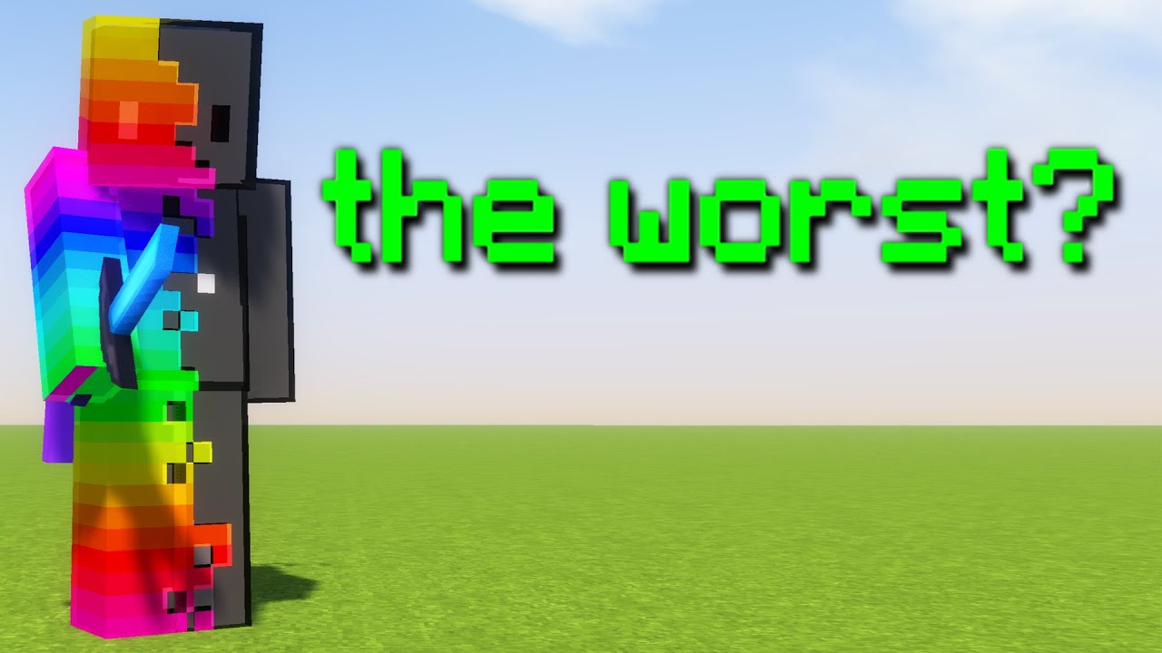 the worst player in minecraft... - YouTube