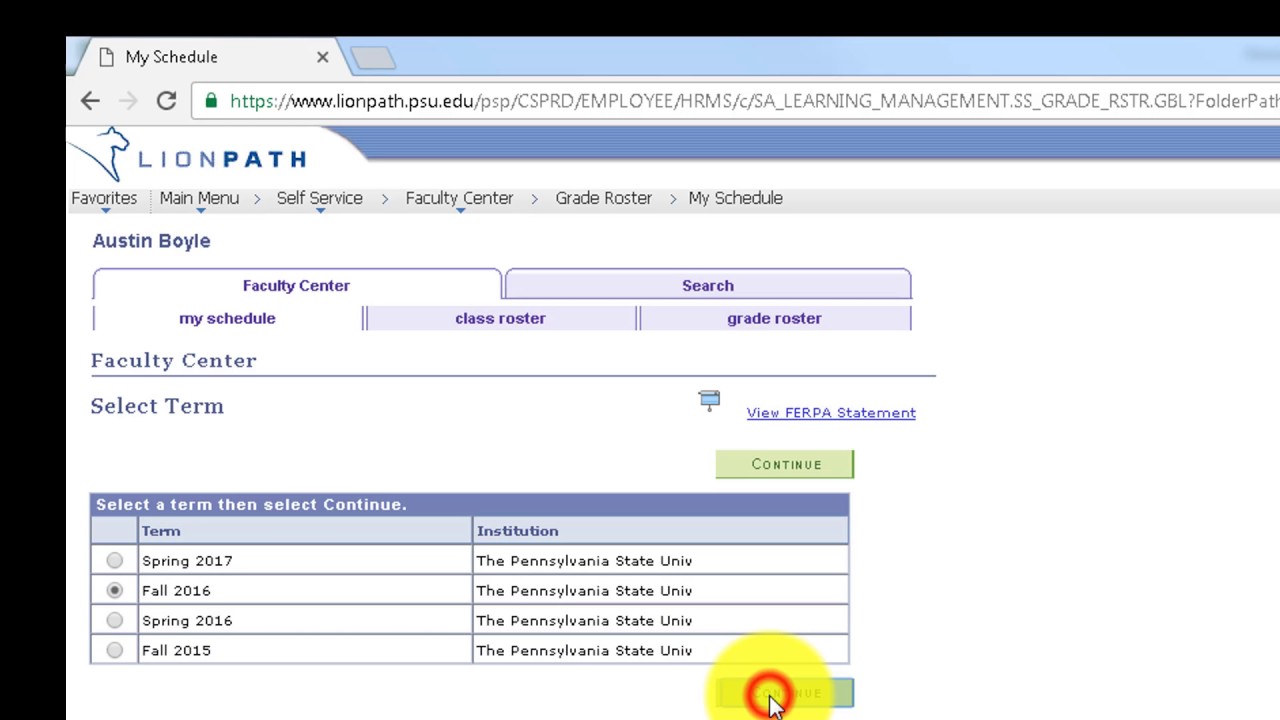 Lionpath Parent Portal