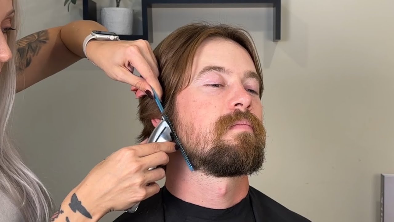 How To Trim A Beard And Mustache (Clipper Over Comb) - YouTube