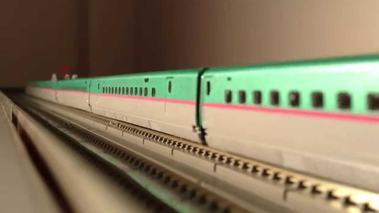 夕日を浴び高速通過 TOMIX E7系 E6系 E5系 - YouTube