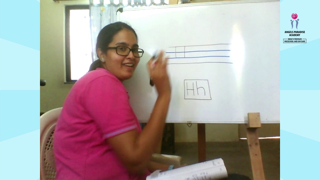 How to write letter 'H' and 'h' - YouTube