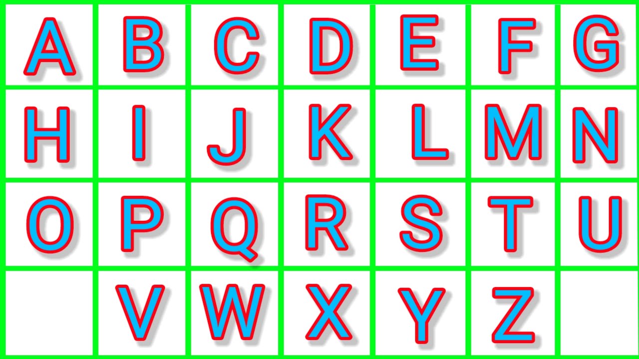 ABCD phonics song, song of ABCD, English alphabets, a for apple b for ...