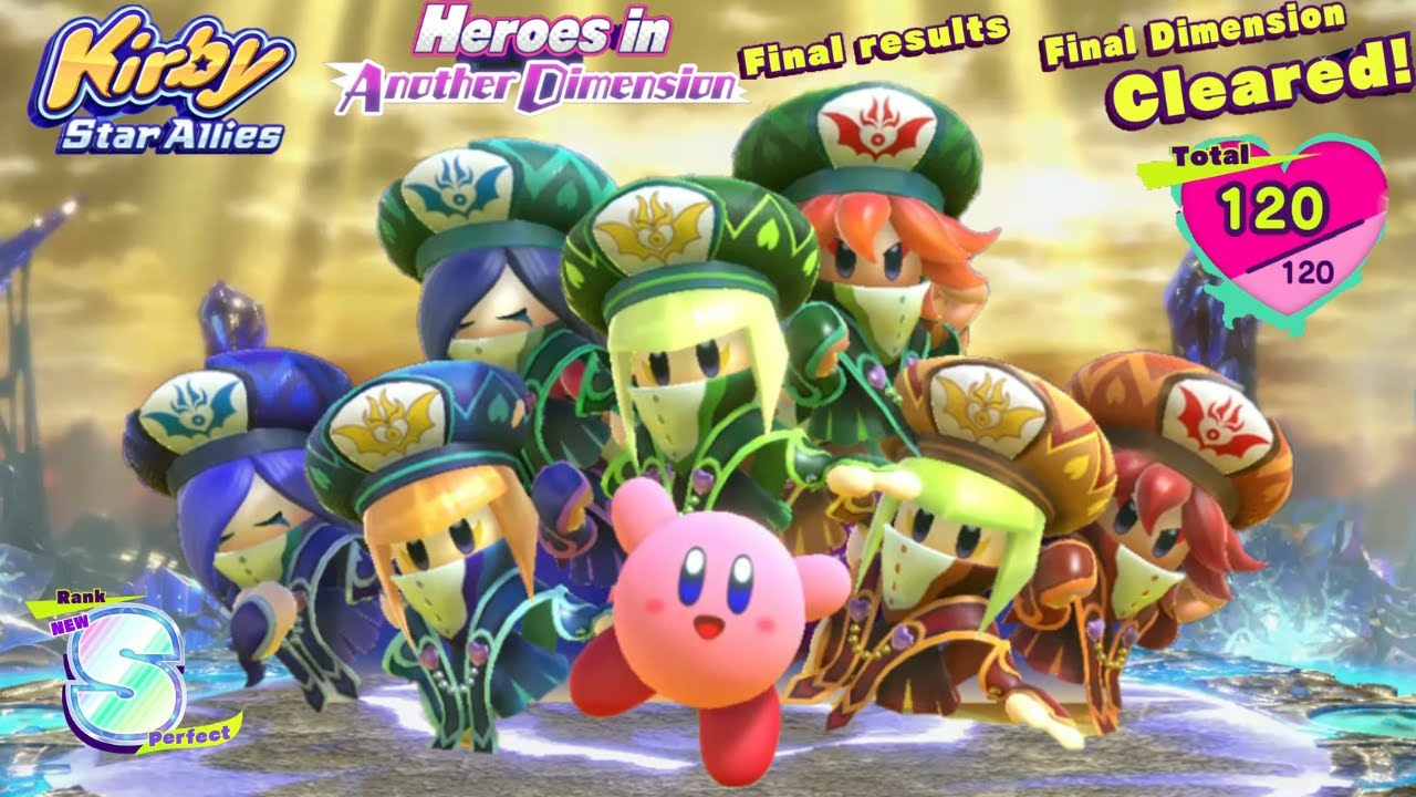 Kirby Star Allies Heroes in Another Dimension Final Dimension 120/120 ...