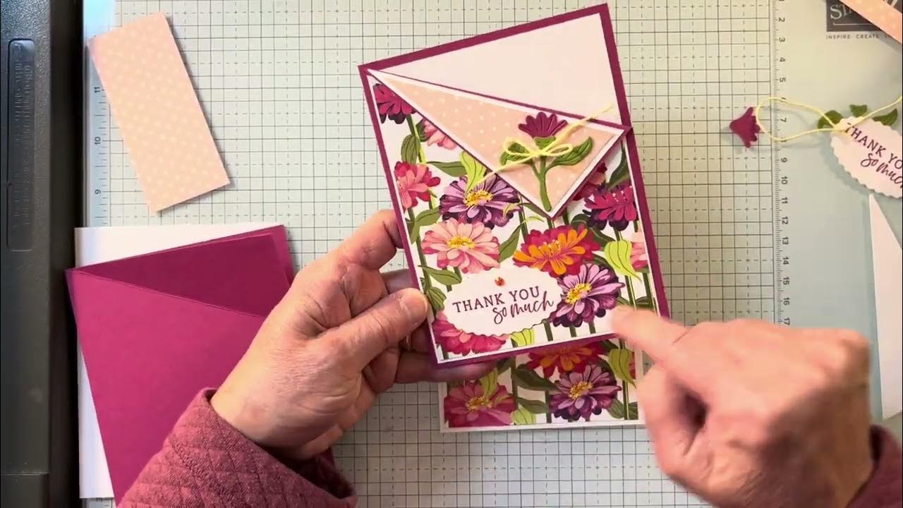 Corner fold card - YouTube