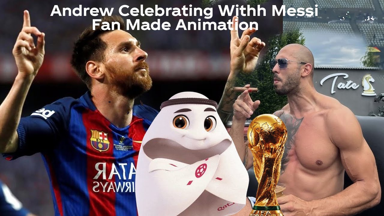 World Cup Fifa Andrew Tate Celebrating with Lionel Messi || Fifa 2022 ...