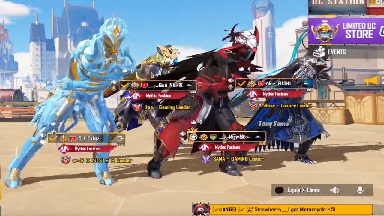 4 different MAXED X-SUIT in same LOBBY - YouTube