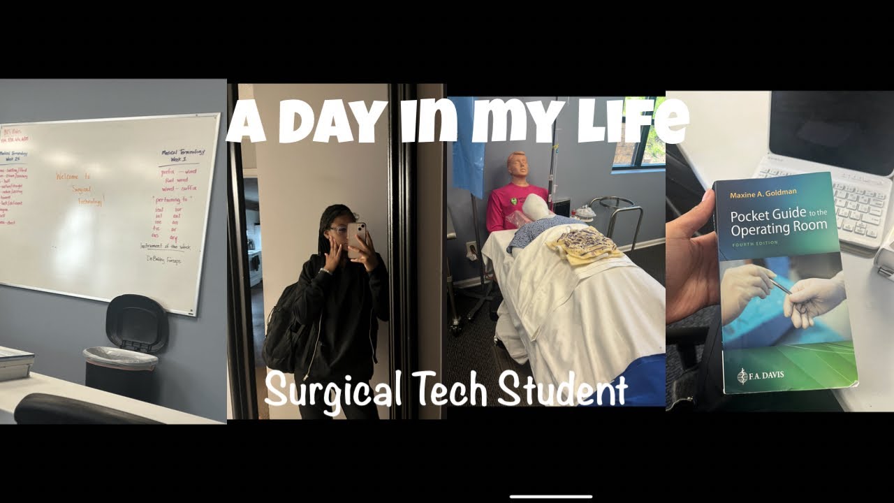 Day in the life of a Surgical Tech Student - YouTube