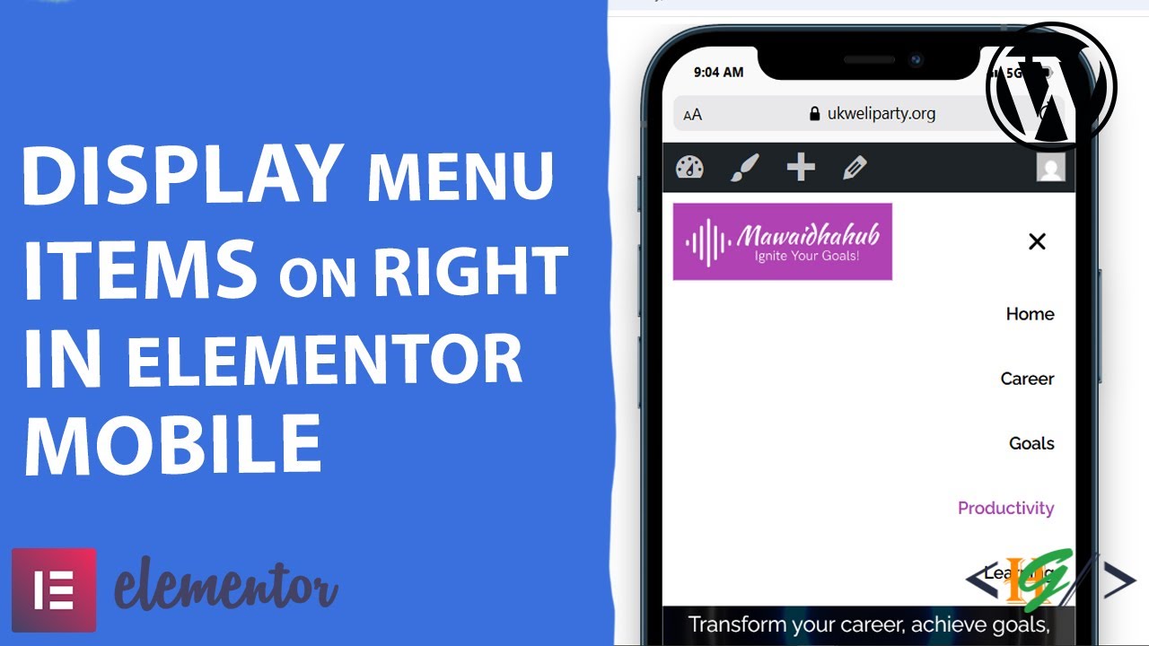 How to Display Mobile Menu Items Right Align with Custom CSS in ...