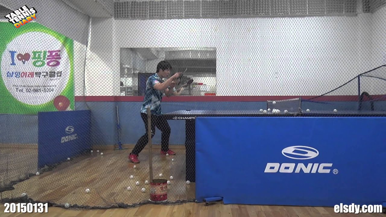 Table Tennis Diary - 20150131 Practice with forward swing achieved ...
