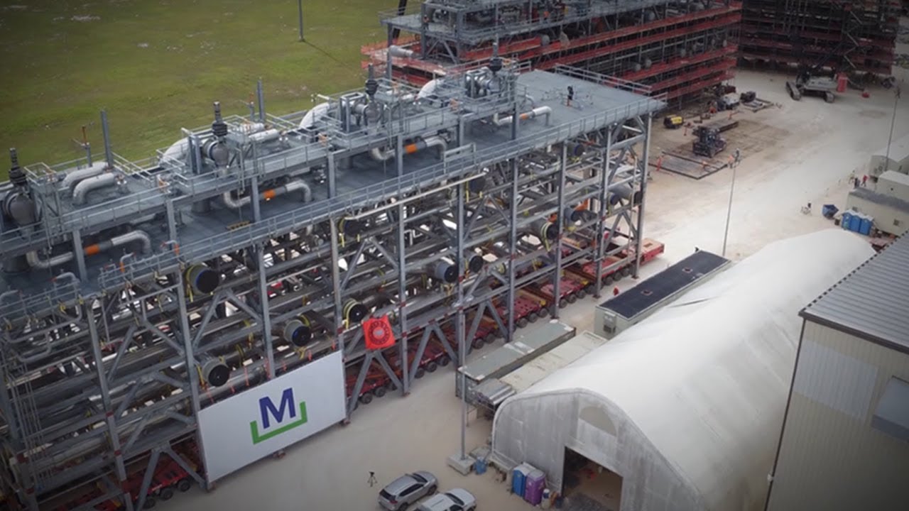 Freeport LNG Liquefaction Module Transport - YouTube
