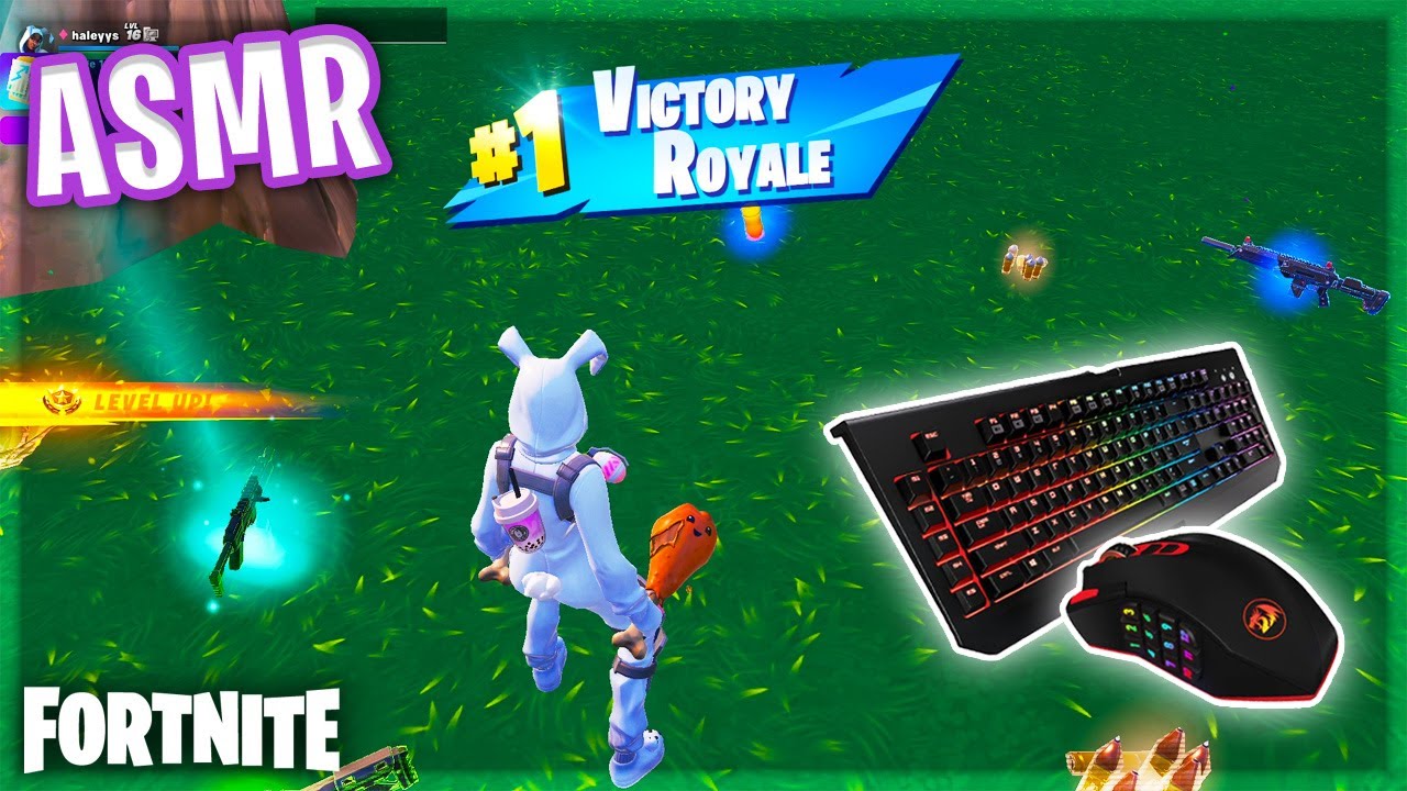 Fortnite ASMR - Solo Squad Bot Lobby | ⌨️ Clicky Keyboard Sounds - YouTube