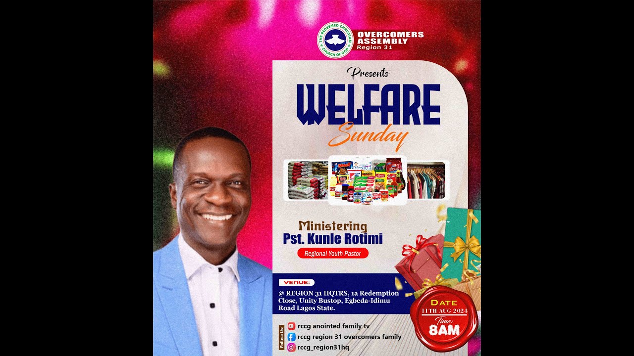WELFARE SUNDAY SERVICE II AUGUST 11TH, 2024 - YouTube
