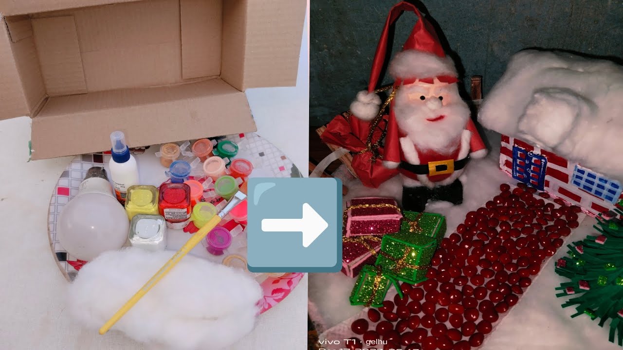 How to make Santa Claus at home 🏠......... Easy Santa making idea ...