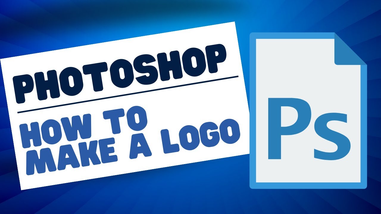 HOW TO MAKE A LOGO (PHOTOSHOP) - YouTube