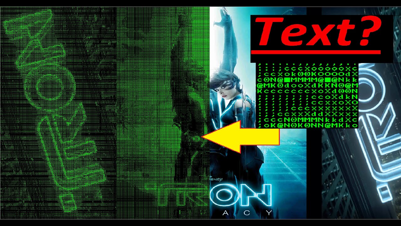 Is This Just DOS Text? - Tron Legacy Opening In Only Text! - YouTube
