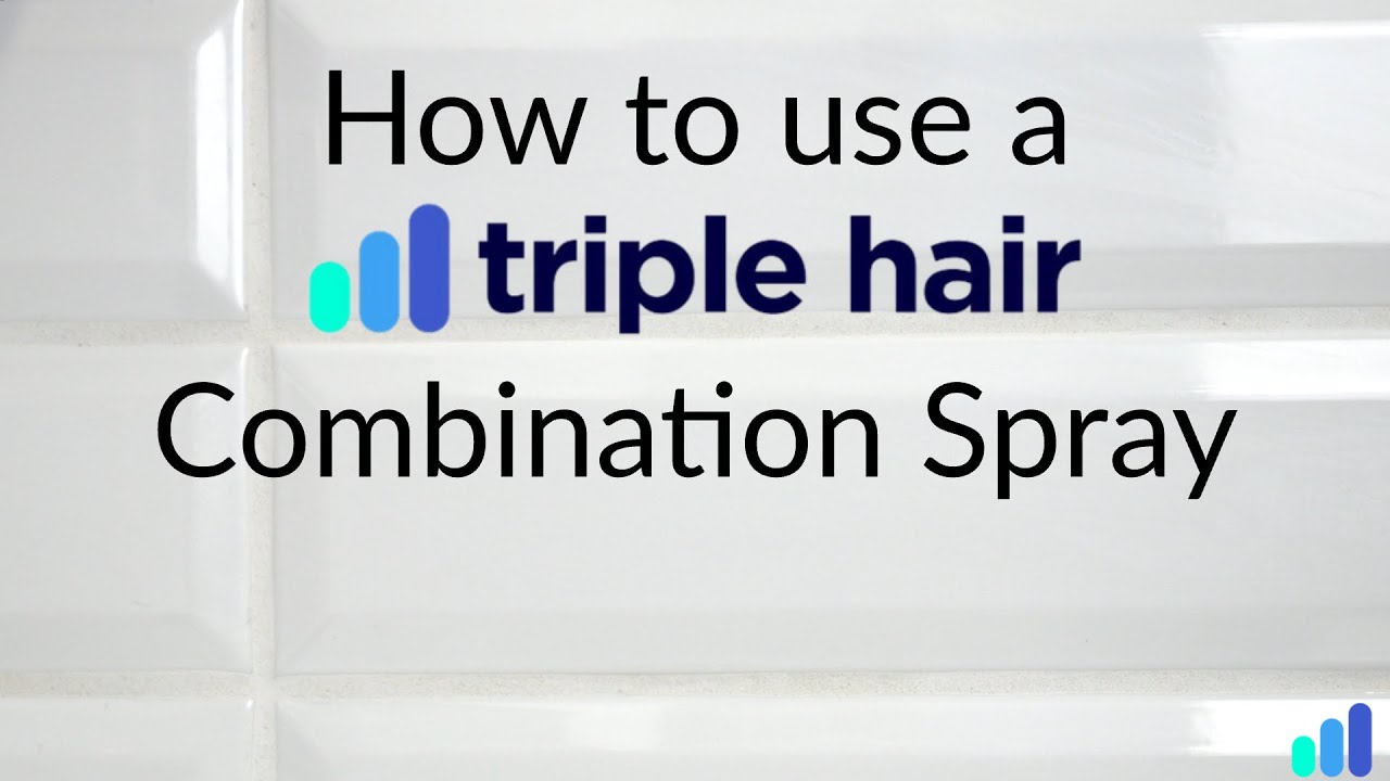 How to Use a Triple Hair Combination Spray Hair Loss Treatment for Men ...