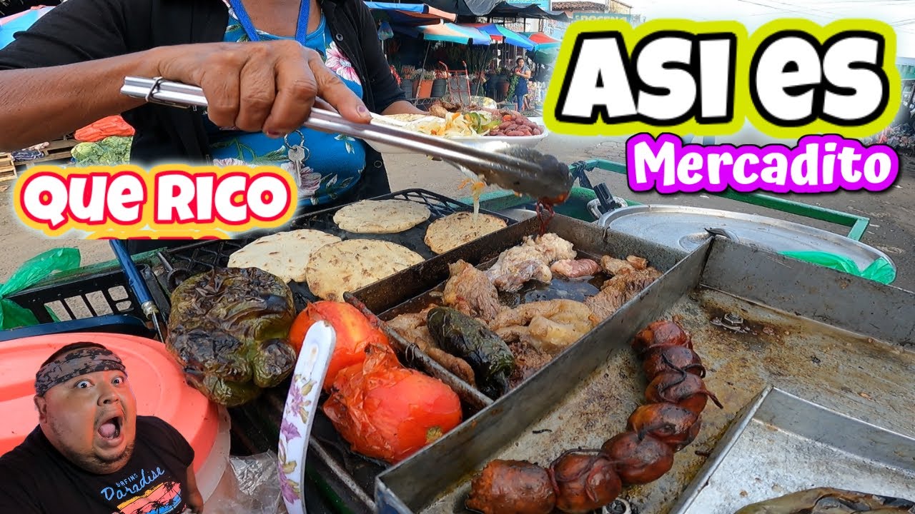 Que rico es la comida del mercado de Santa Ana Una Delicia 😍👀🐬 🥩 - YouTube