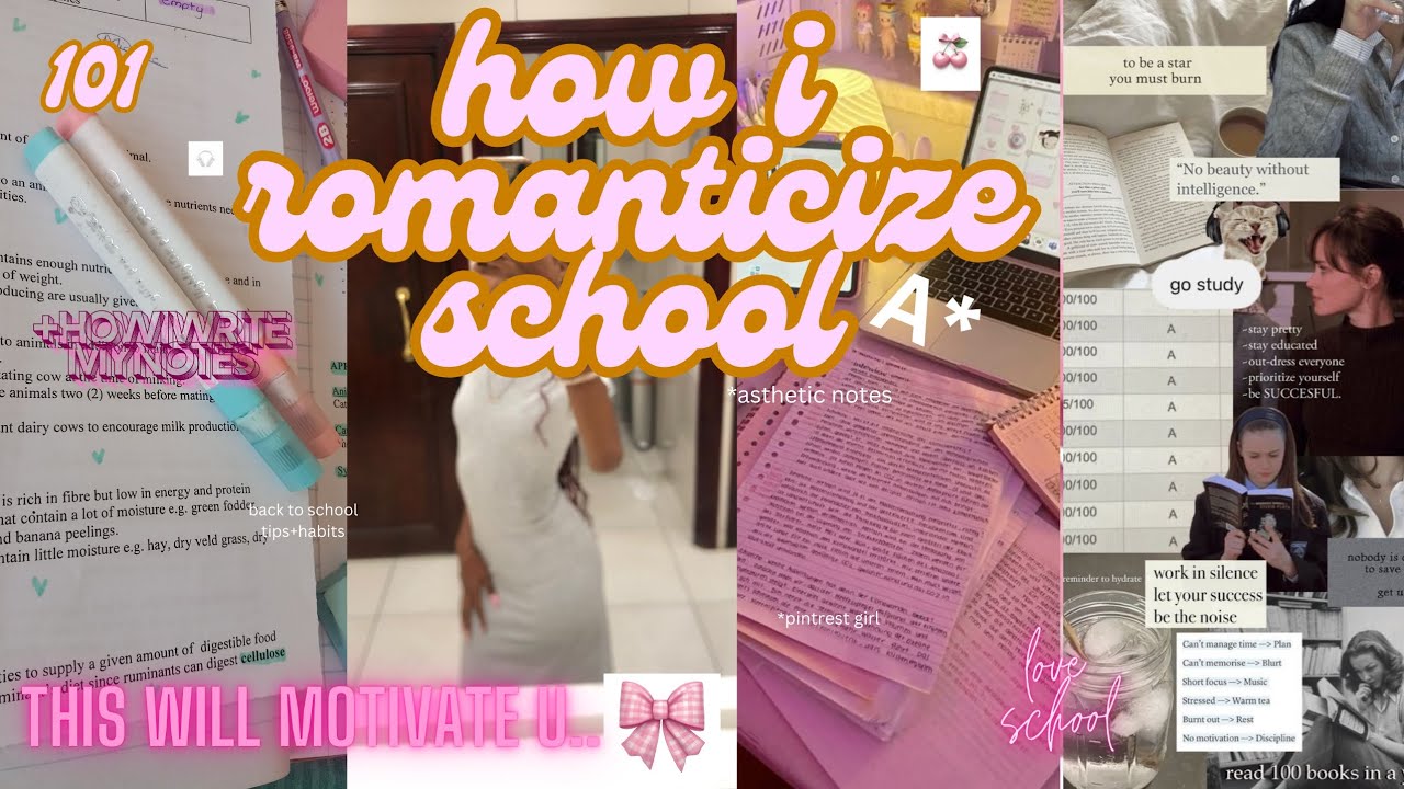 how I romanticize school [pintrest inspired🎀, my workspace,study ...