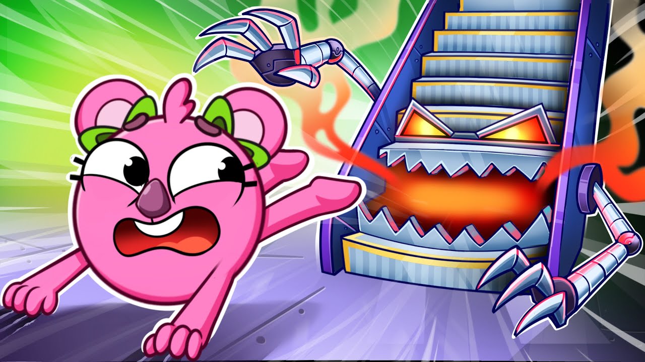 It's Dangerous!😮 | Escalator Monster Song | Safety Tips For Kids - YouTube