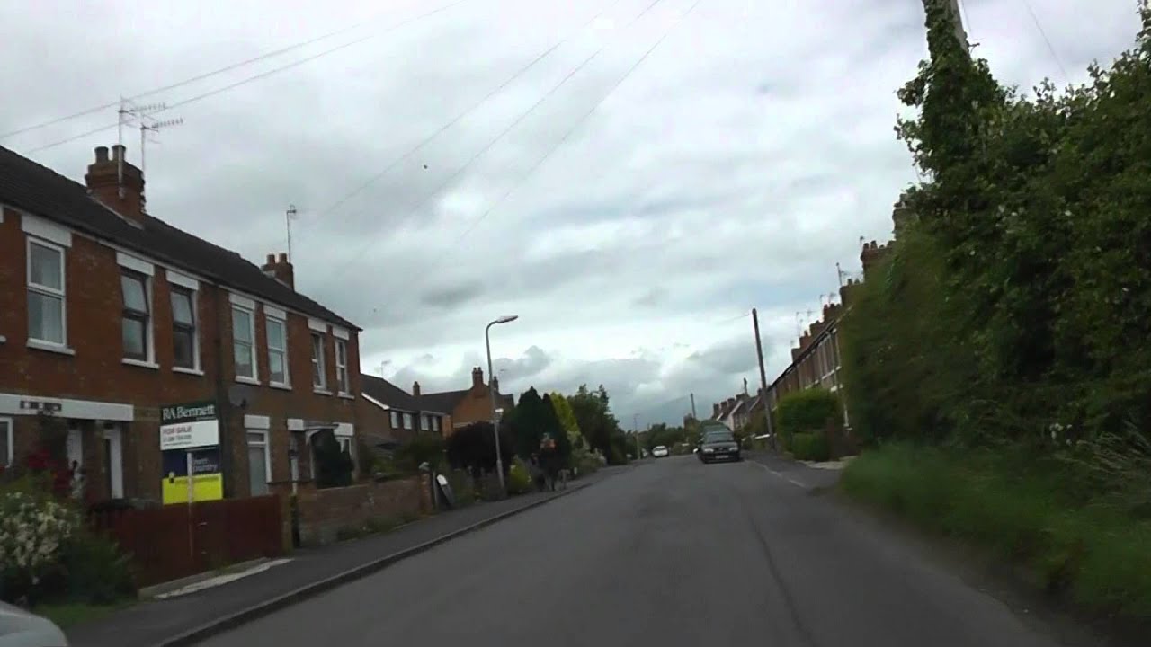 Driving Along Willersey Road, Chapel Street & Brewers Lane, Badsey ...