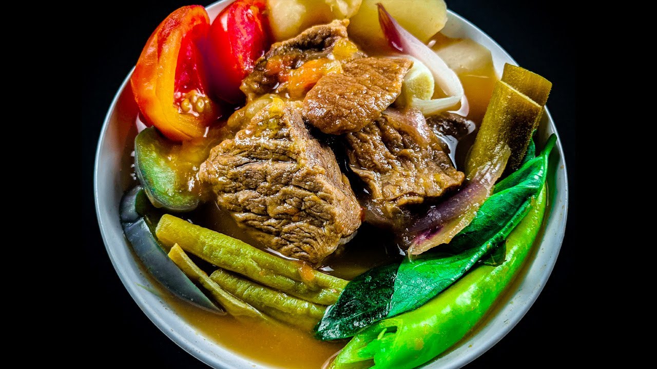Beef Sinigang | Stewed Beef in Tamarind Broth - YouTube
