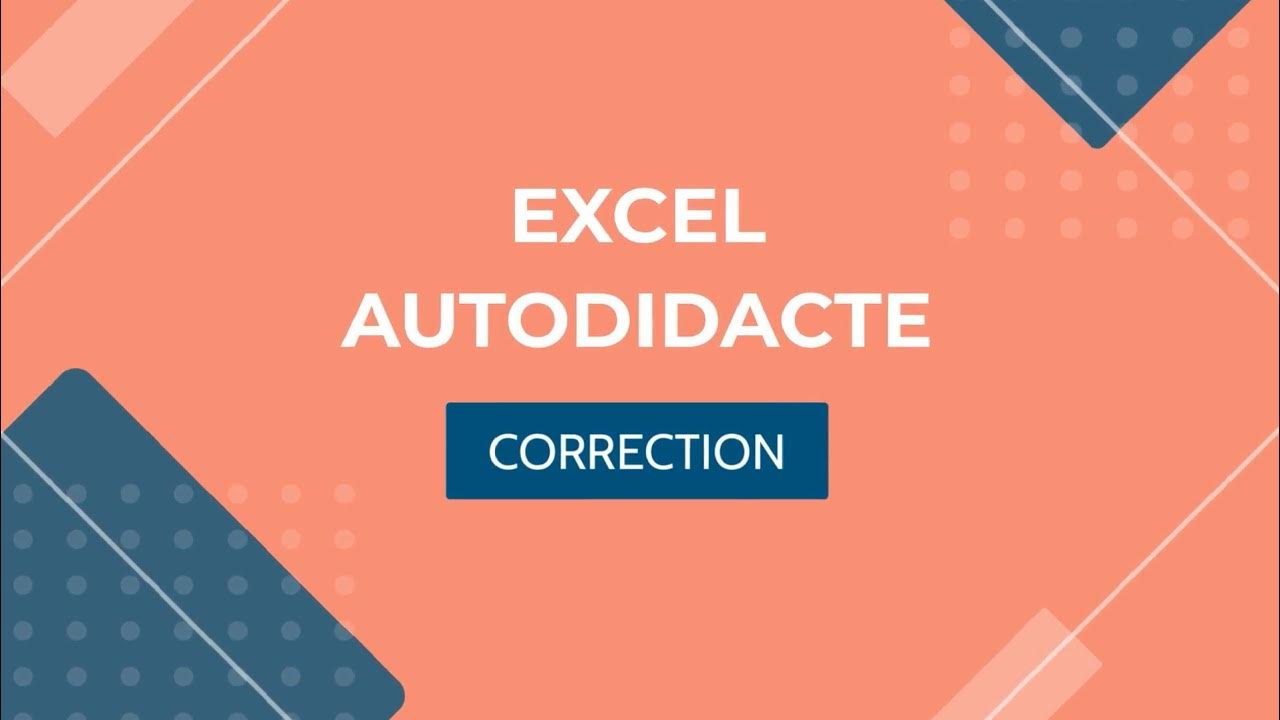 Résolution de l'exercice 03 - applications calculs - Excel Opérationnel - YouTube