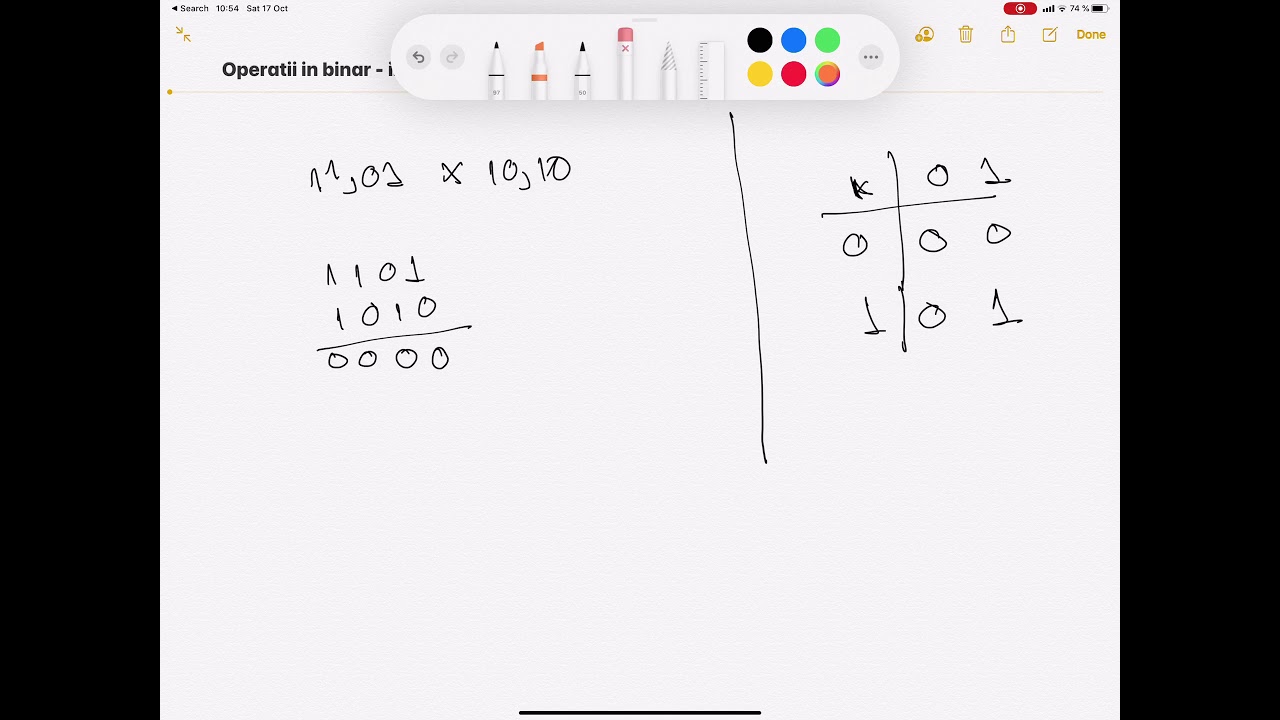 2 1 c Inmultire binar - YouTube