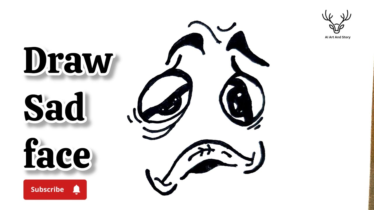 How To Draw Sad Face / How To Draw / @AIArtAndStoryoffical - YouTube