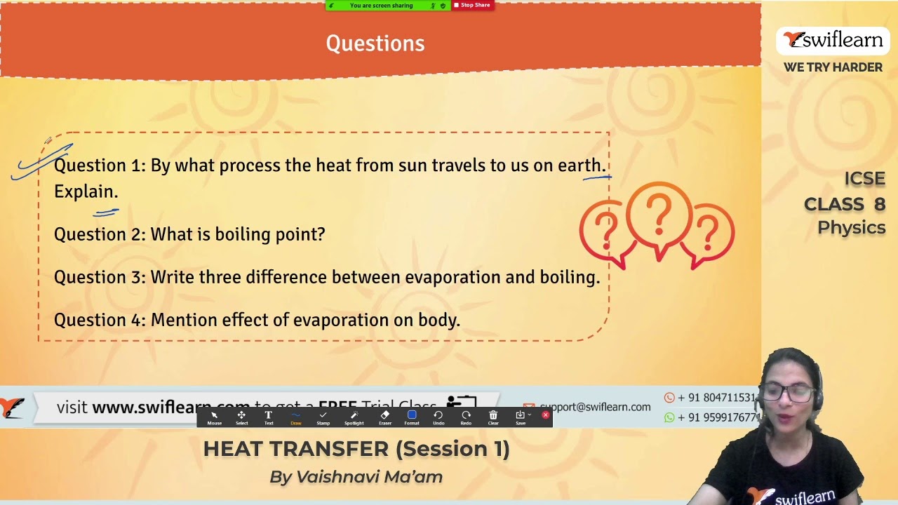 Heat Transfer | ICSE Class 8 Physics | Online Classes | Session 1 ...