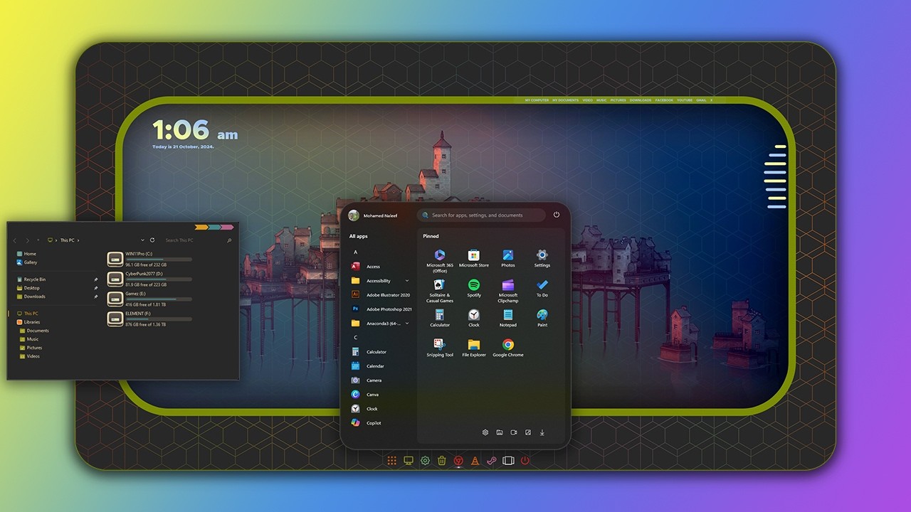 I Customized EVERY Aspect of My Desktop and Got AMAZING Results - YouTube