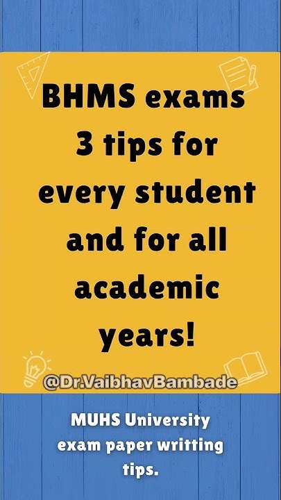 BHMS exam paper answers writting 3 tips! #youtubeshorts #trending #bhms #video #marathi - YouTube