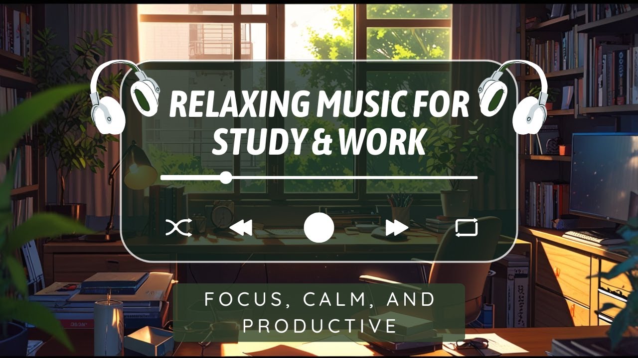 Relaxing LoFi Music for Studying and Working – Focus, Calm, and Productive - YouTube