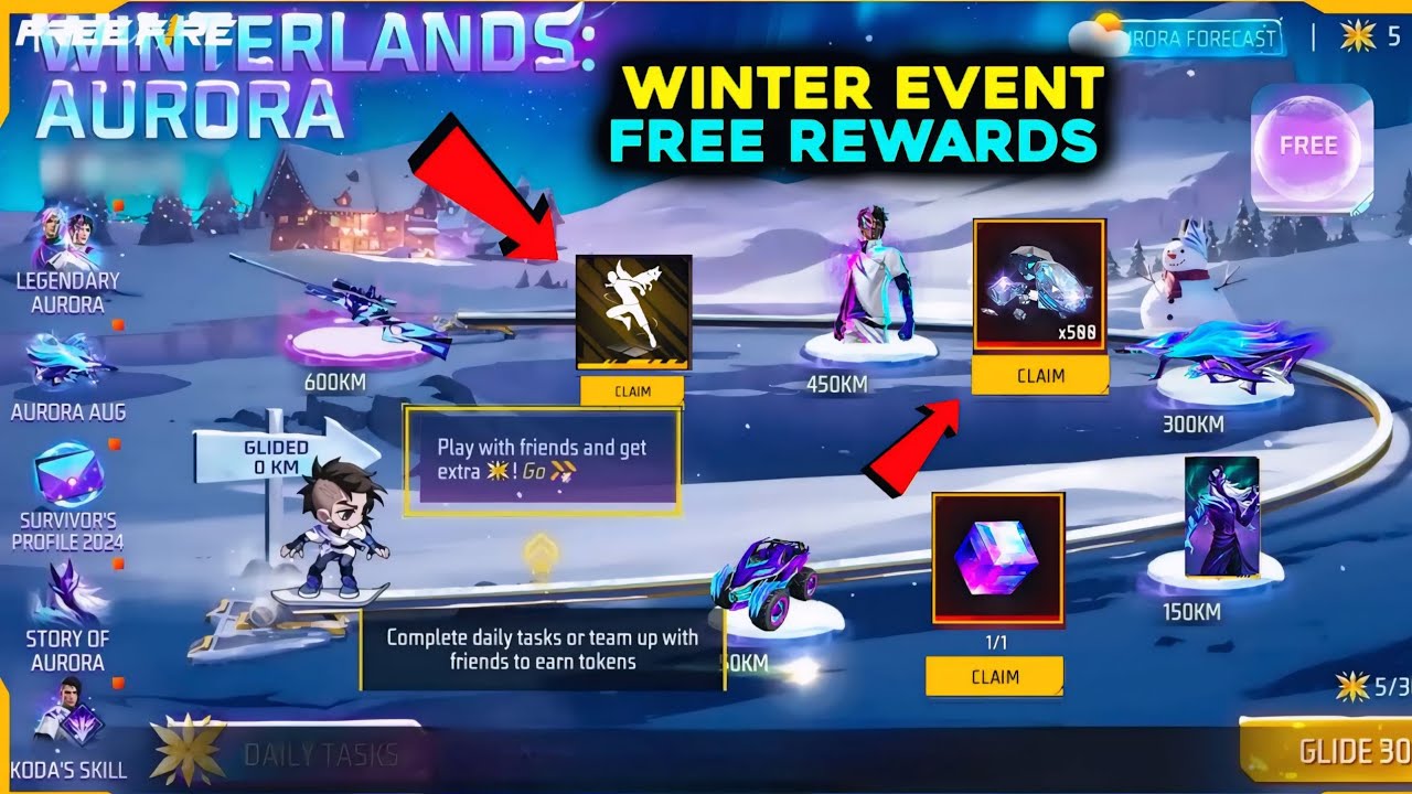 HOW TO COMPLETE WINTERLAND EVENT | WINTERLAND EVENT | FF NEW EVENT ...