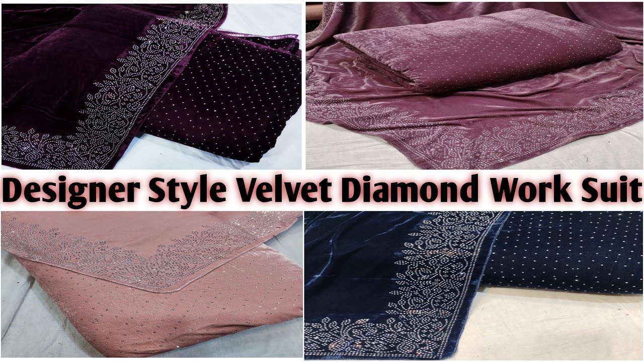 Elegance redefined! presents || Stunning Velvet stone work complete ...