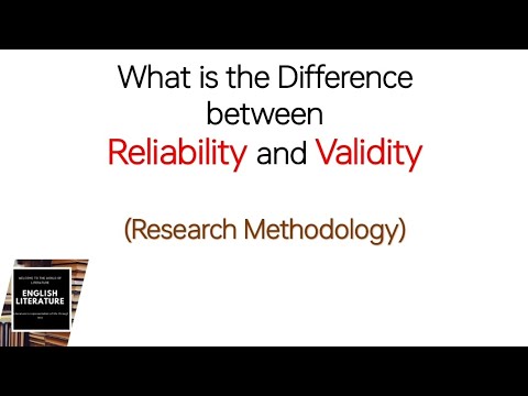 What is the difference between Reliability and Validity (Research Methodology) in Urdu Hindi ...