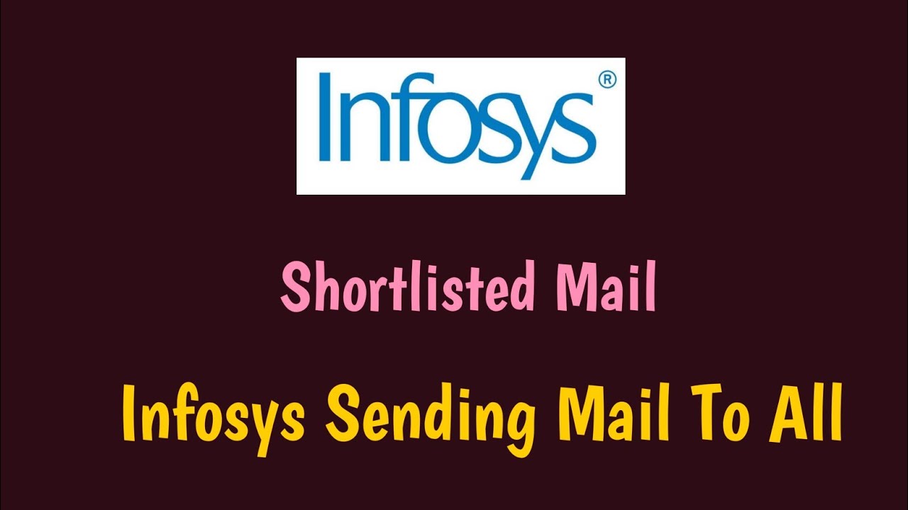 Infosys Exam Mail Update | Infosys Selection Mail | Infosys Exam - YouTube