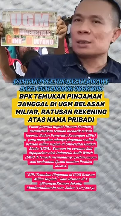 Benarkah BPK Temukan Kejanggalan dalam Data Ijazah Jokowi? 😱#trending #shortvideo #viralvideo # ...