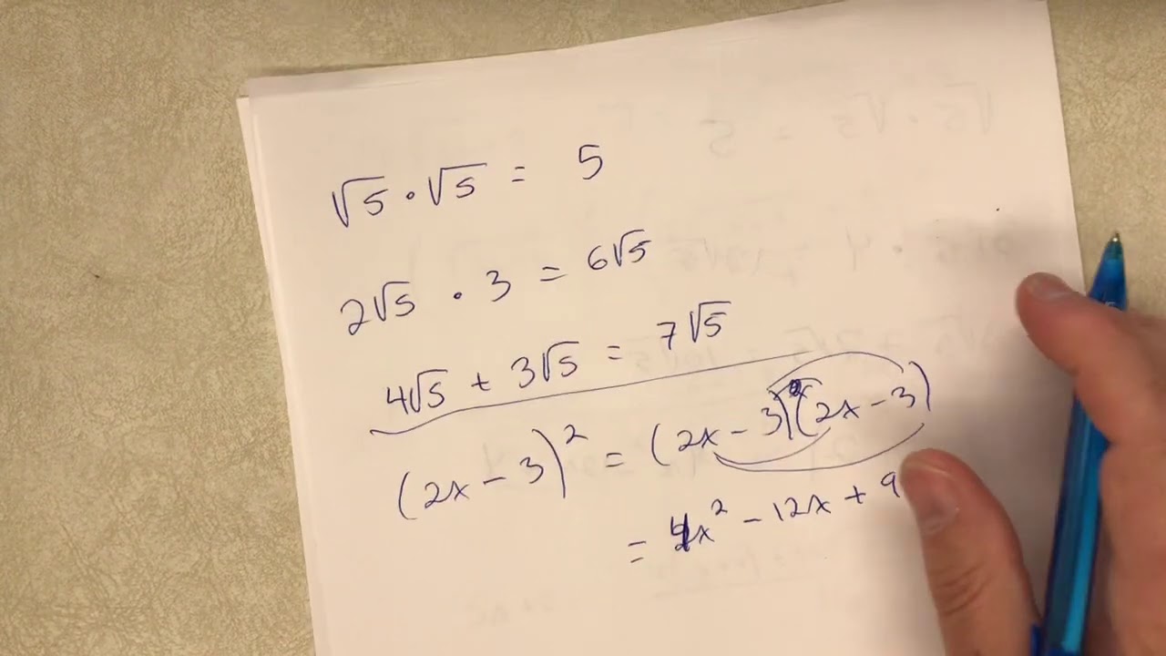 Équation racine carrée =racine carrée - YouTube