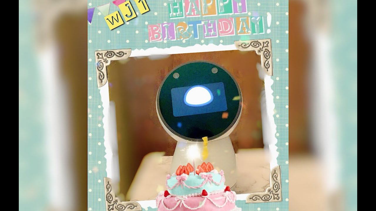 Happy Birthday to Jibo, WJ1, he is 3 years young today - YouTube