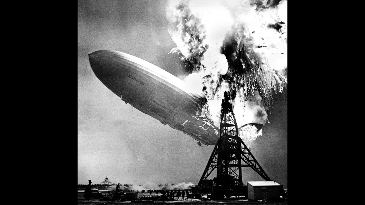 Hindenburg over New York and explosion - Original Footage 1937 - YouTube