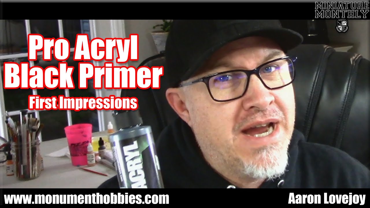 Pro Acryl Black Primer First Impressions - YouTube