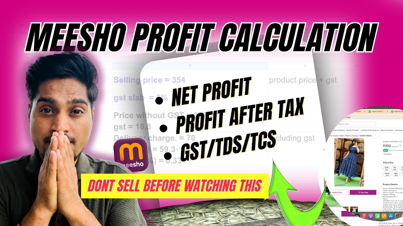 MEESHO PROFIT CALCULATION Meesho Bank Settlement Breakdown || How to ...