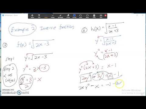 Inverse Function (step by step calculation) - YouTube