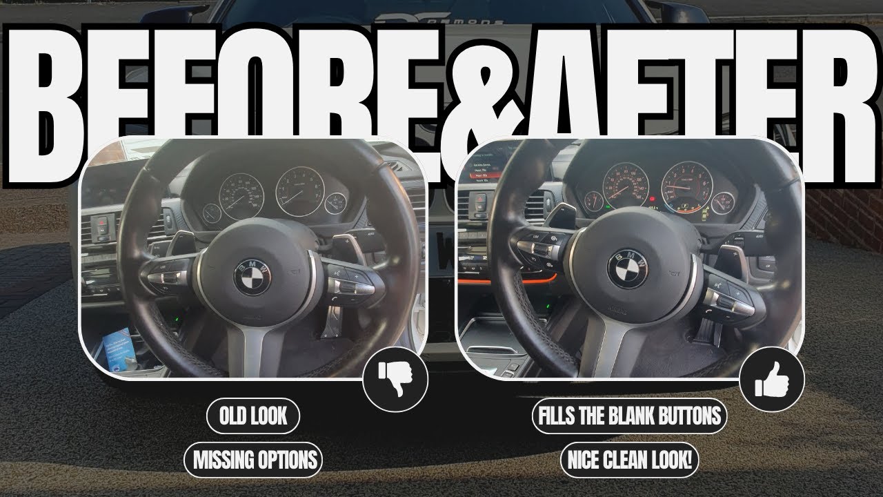 Installing M Buttons On My F30! | Bmw M Button Retrofit - YouTube