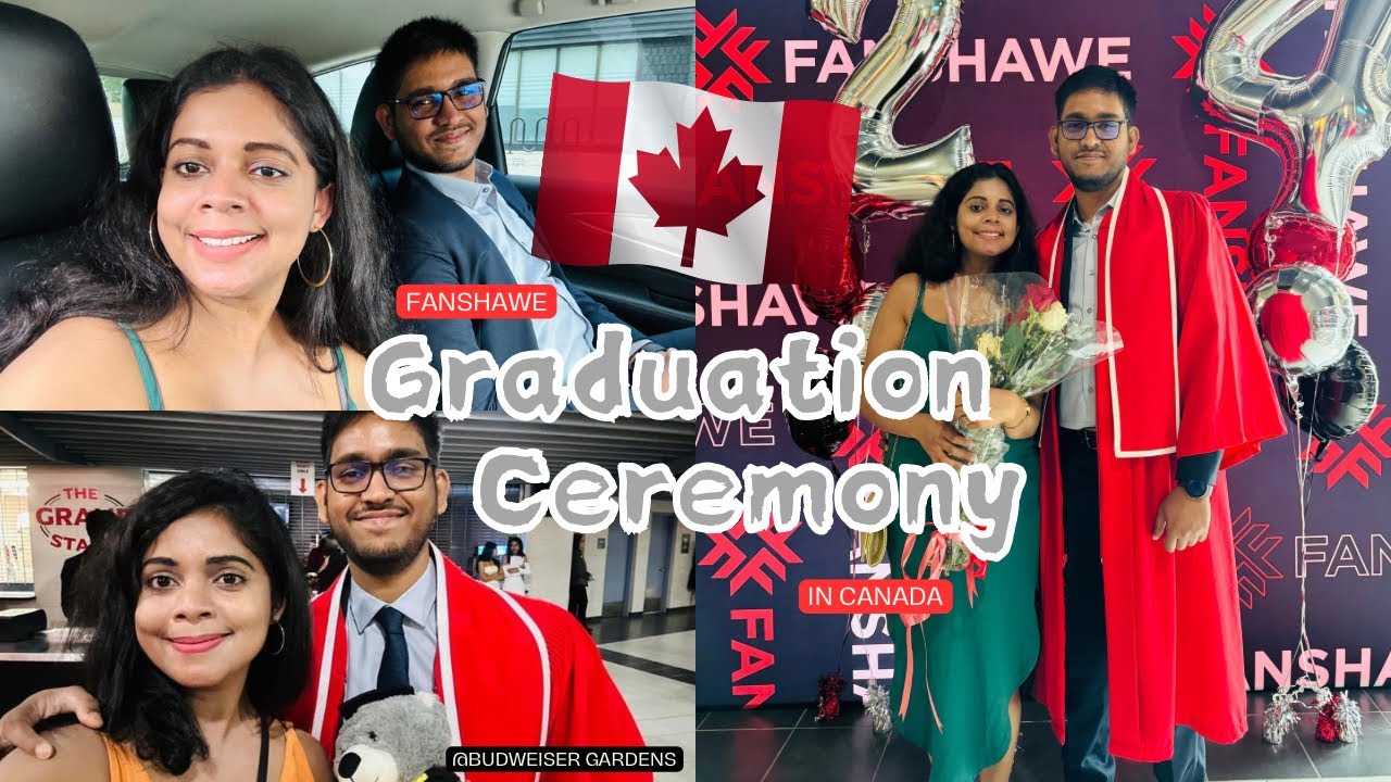 අපි එක්ක කැනඩාවේ Graduation ceremony එකකට යමුද?| Fanshawe college ...