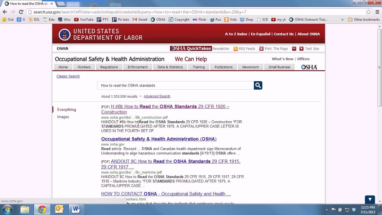 How to Read OSH Standards - YouTube