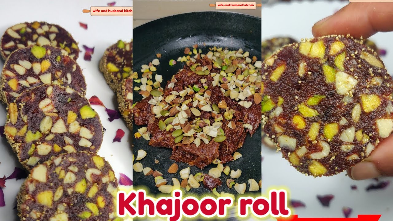Healthy Sugar free khajoor roll recipe || आसान तरीके से बनाएं शुगर फ्री ...
