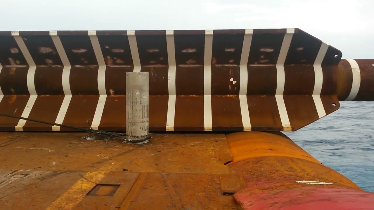 120ton torpedo anchor drop in Brasil - YouTube