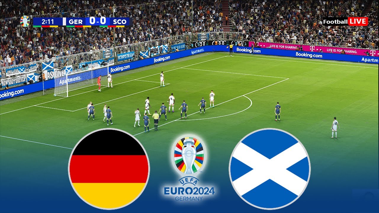 Germany vs Scotland - EURO 2024 | Group - A | Round 1 | Full Match All ...