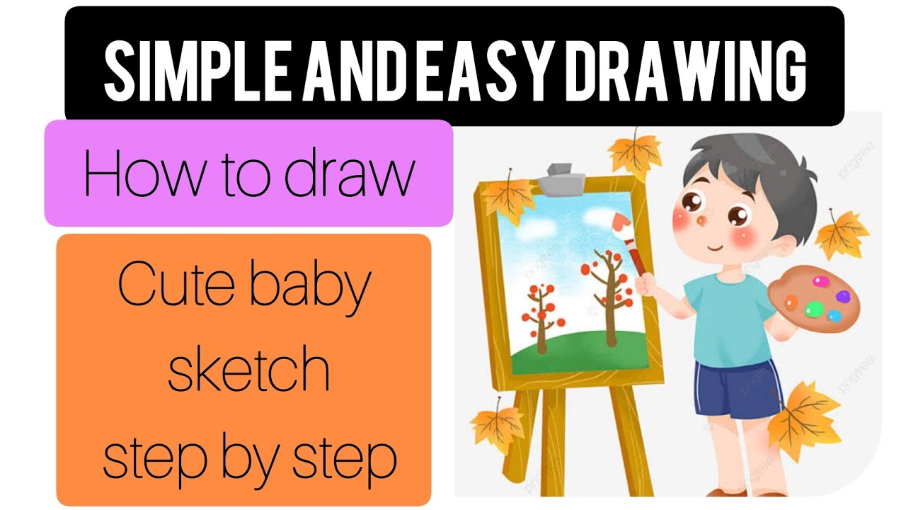 How do you draw a cute baby step by step. - YouTube